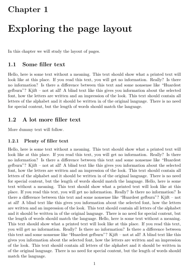 Chapter 03 – Designing Pages – LaTeX Beginner's Guide