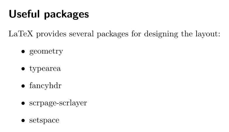 Chapter 04 – Creating Lists – LaTeX Beginner's Guide